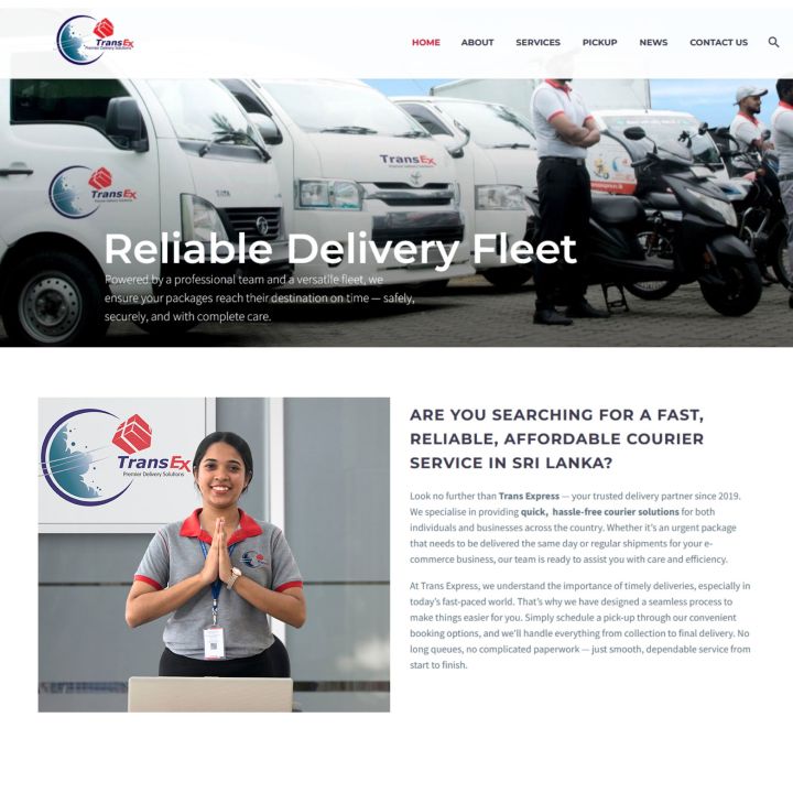 A New Website for a Better User Experience – TransExpress